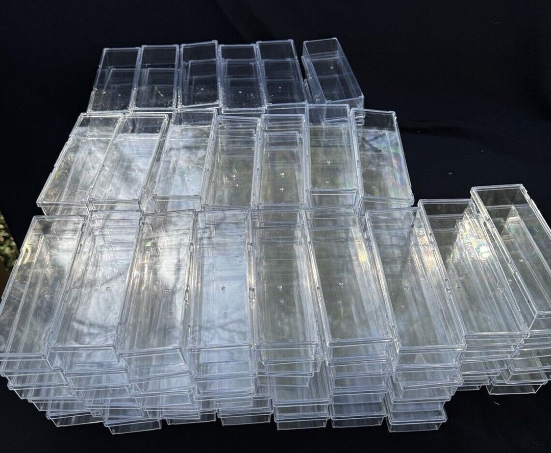 111 Acrylic Toy Train or Storage Display Cases Box Clear With Lids Huge ...