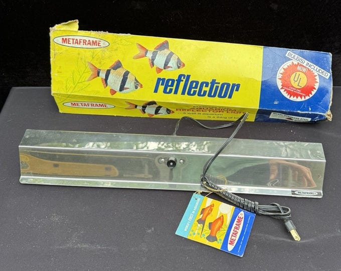 Rare New Metaframe Reflector Aquarium Hood Light With Tags! Original ...
