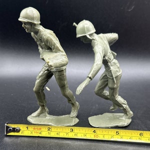 Vintage Louis Marx 6” & 5” WWII Army JUMBO Lot of 2 1960s Excellent ...
