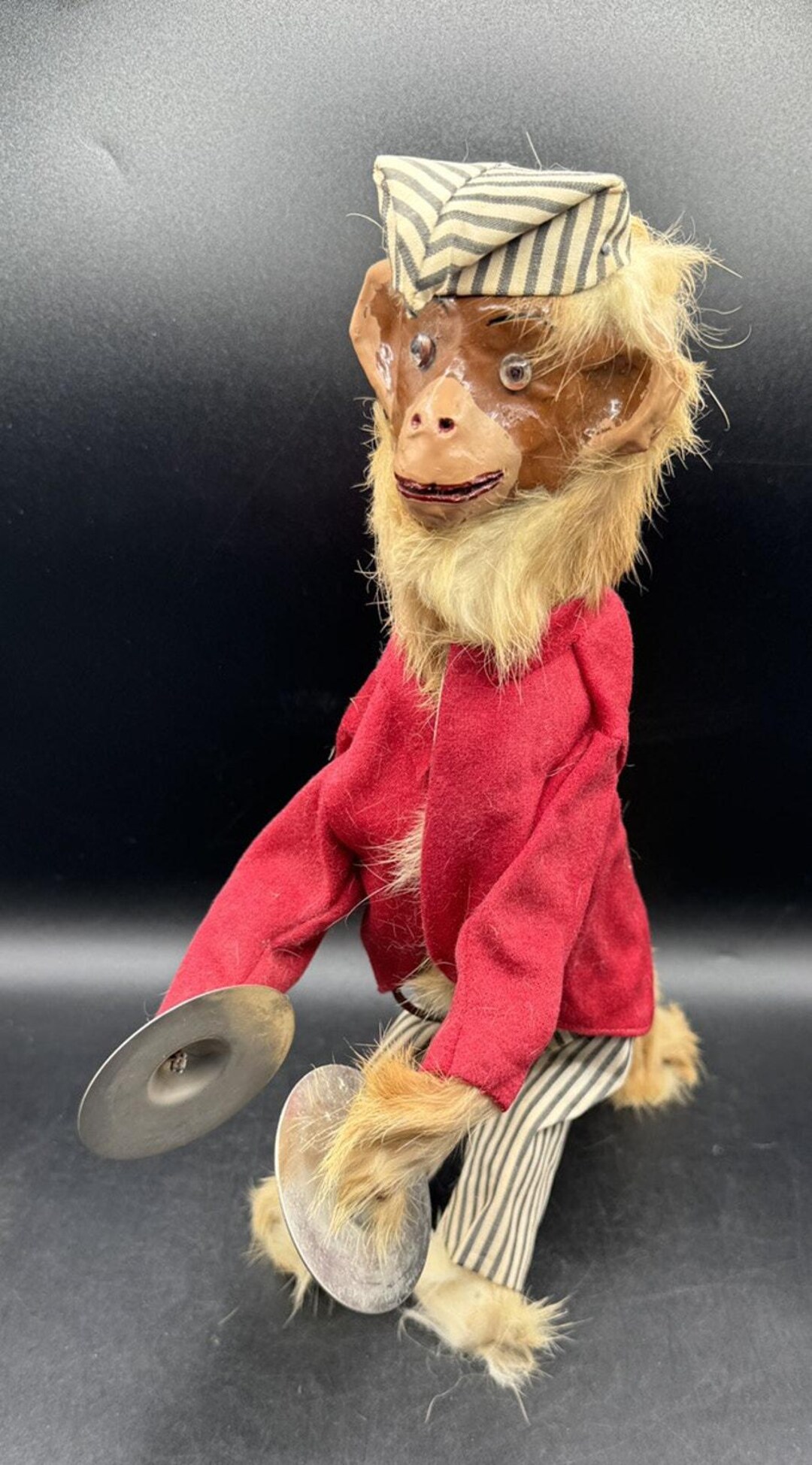 1900's Antique Toy Wind up Cymbal Monkey Roulette Decamps Very Rare! - Etsy