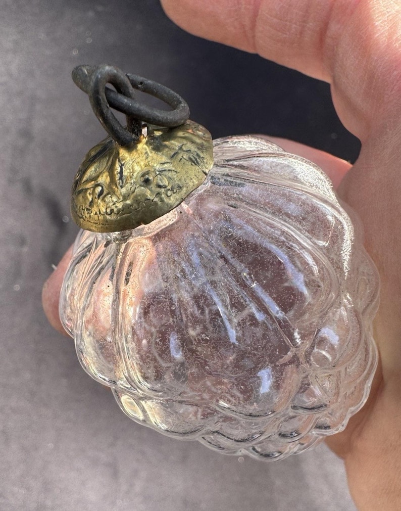 Antique Kugel Mercury Blown Glass Grape Cluster Ornament Victorian ...