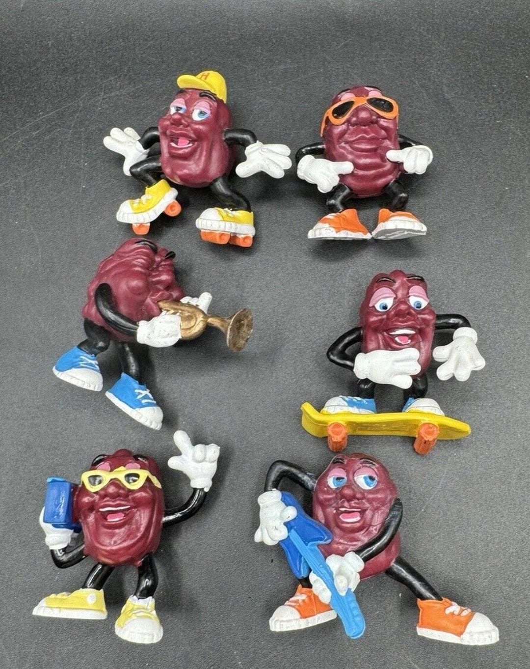 1980’s Applause California Raisins PVC Figure Lot of 6 Nice! -2 - Etsy