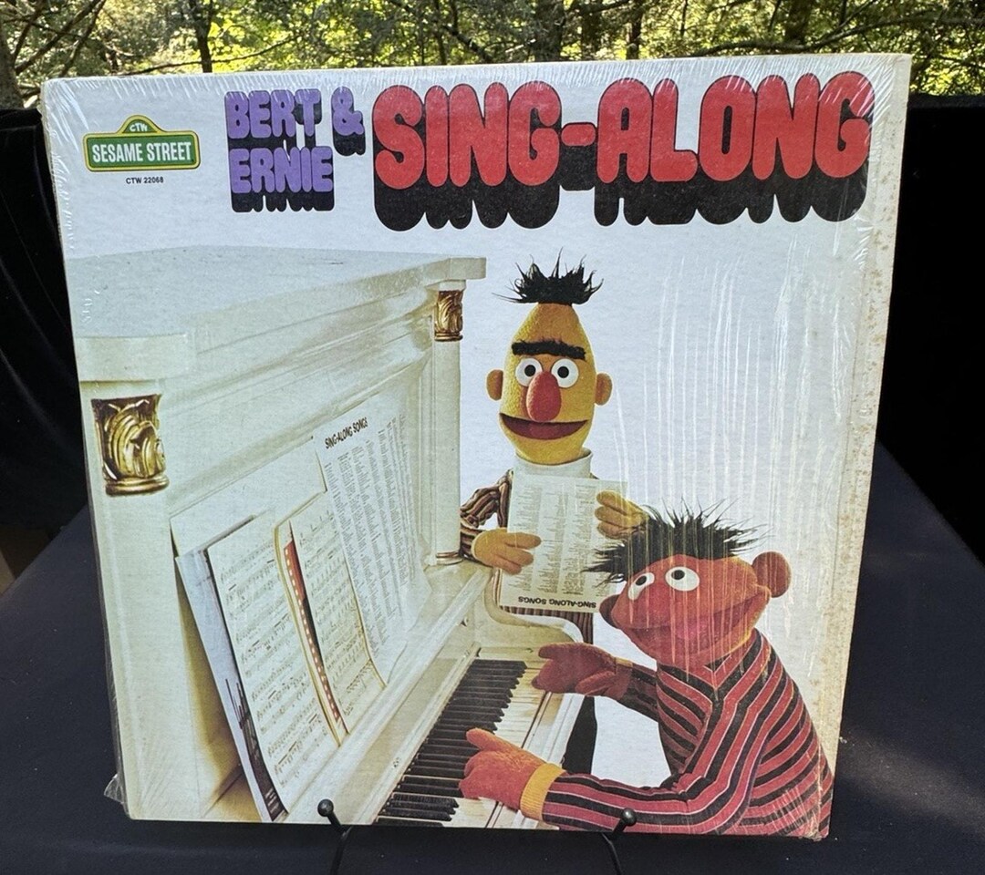 SESAME STREET Bert & Ernie Sing-along 1975 VINYL Lp Ctw 22068 Muppets ...