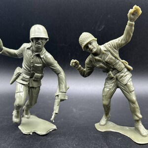 Vintage Louis Marx 6” & 5” WWII Army JUMBO Lot of 2 1960s Excellent ...
