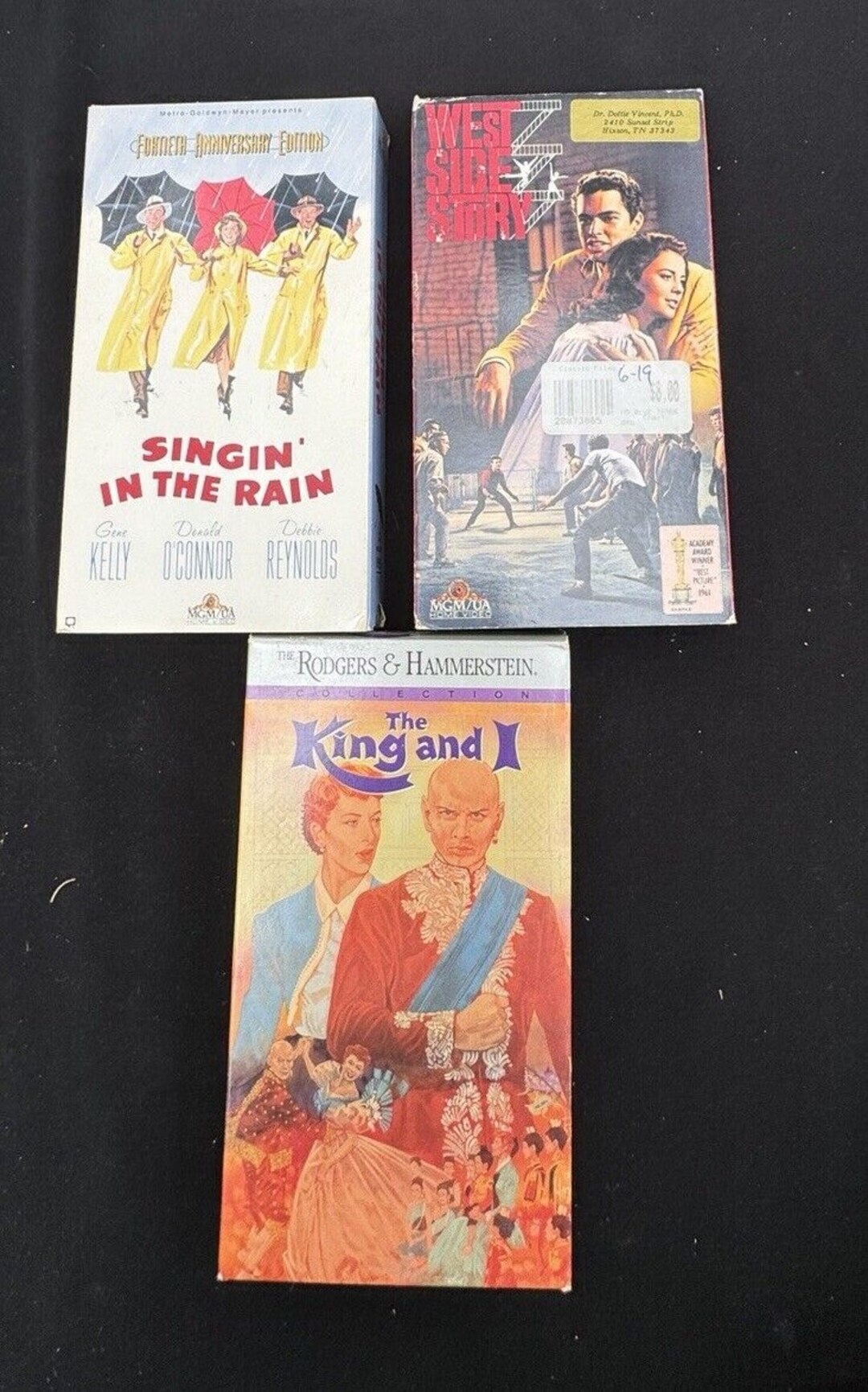 MGM Musical VHS Lot Singing in the Rain West Side Story King & I ...