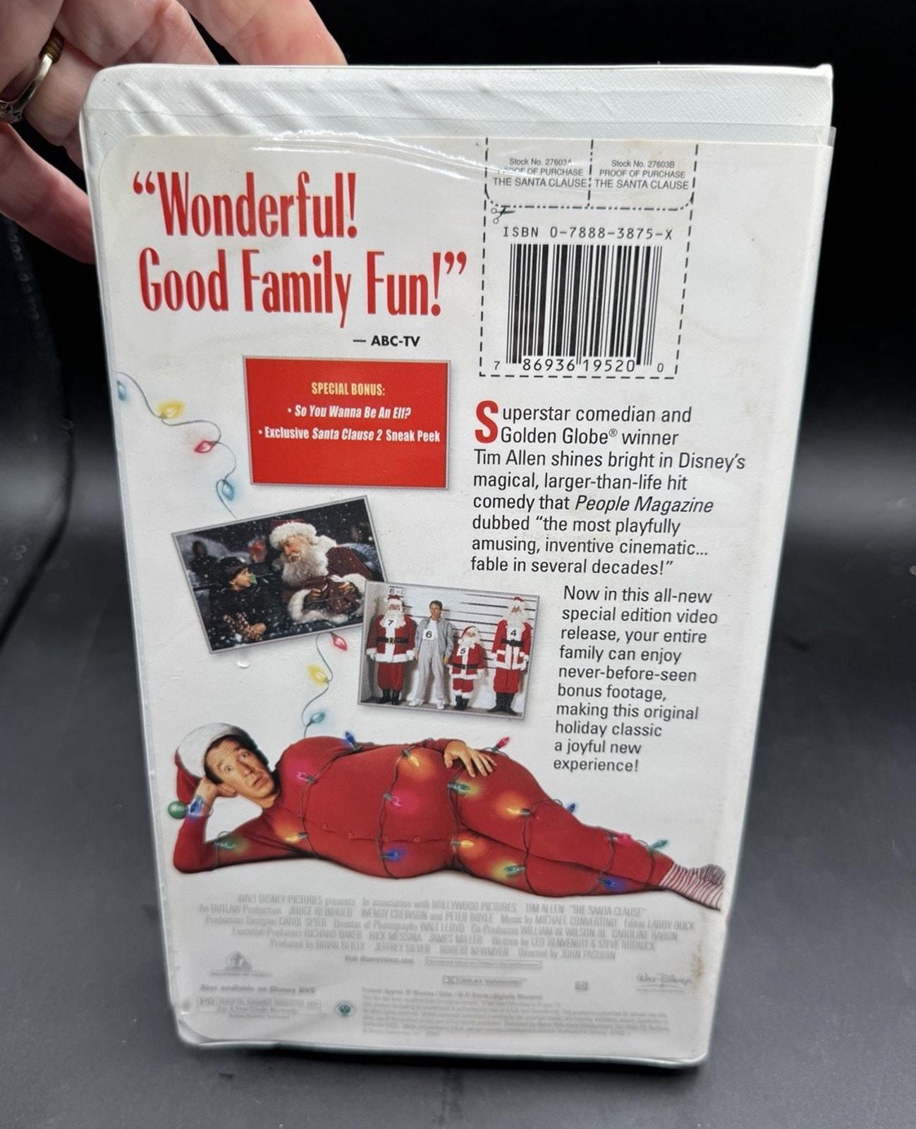 The Santa Clause VHS 2002 Clamshell Release Tim Allen Mint Condition ...