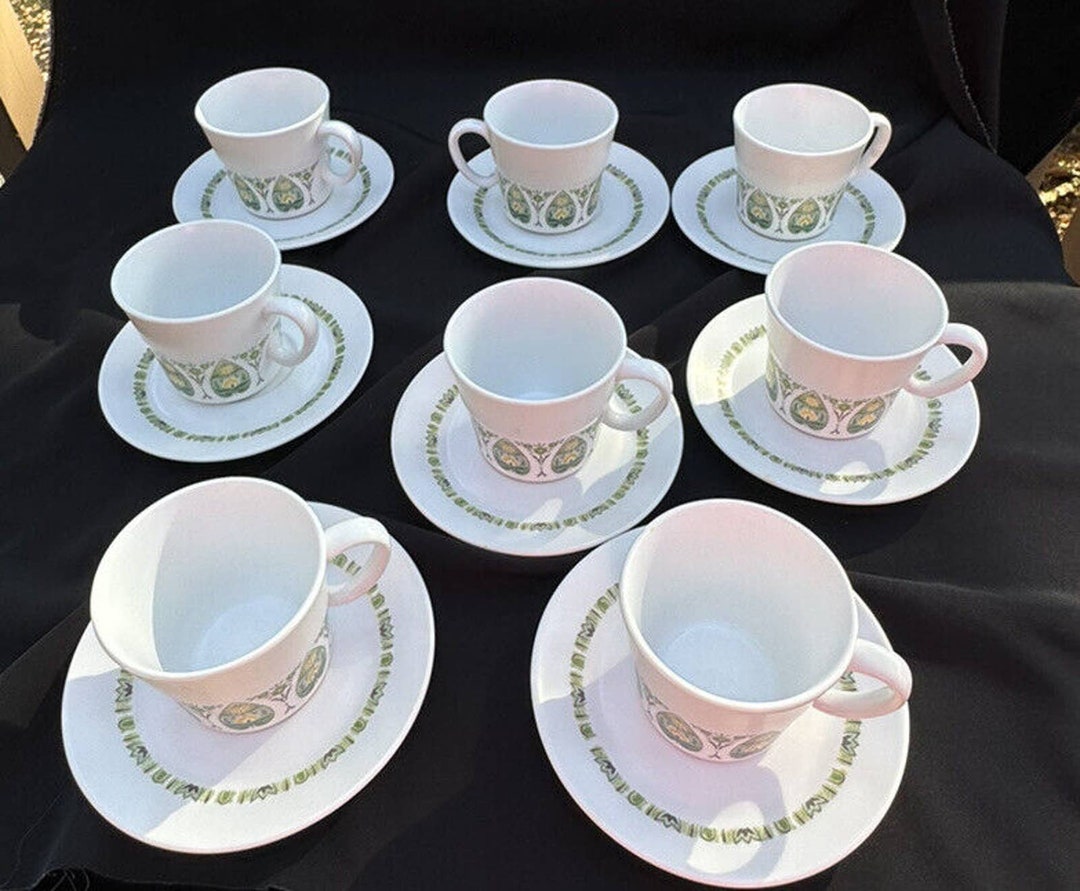 8 Rare Vintage Noritake Progression China 9020 Palos Verde Cup and ...