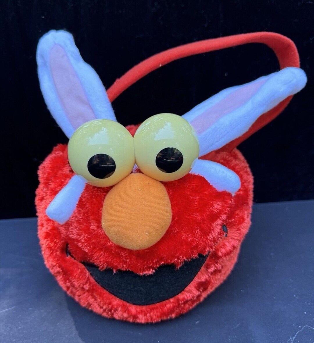 Vintage Adorable Sesame Street Elmo With Bunny Ears Easter Basket - Etsy