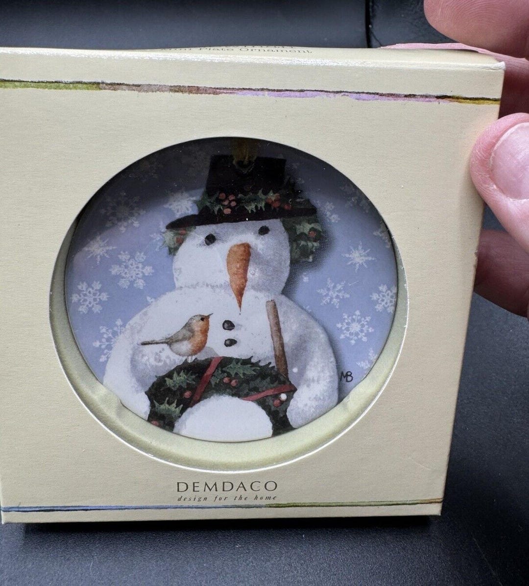DEMDACO Marjolein Bastin Natures Journey Porcelain Snowman Mini ...