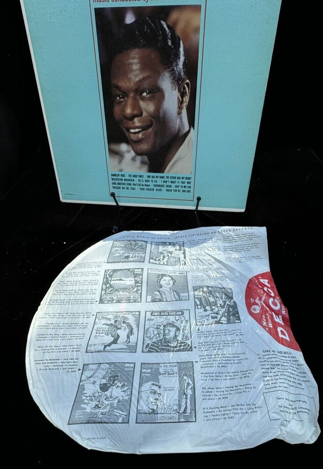 Nat King Cole Rambling Rose Music Conducted by Belford Hendricks LP ...