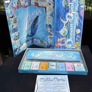 Oceanopoly Ocean Opoly Monopoly Fish Board Game the Sky Great Shape ...