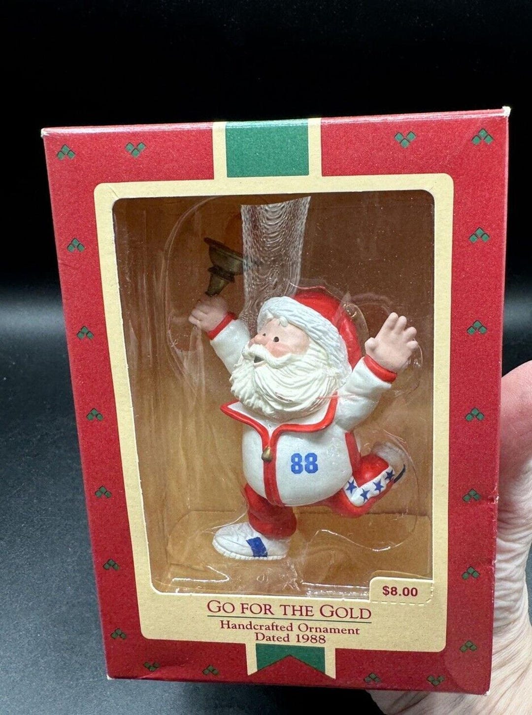 1988 Vintage Hallmark Go for the Gold Olympics Christmas Ornament New ...