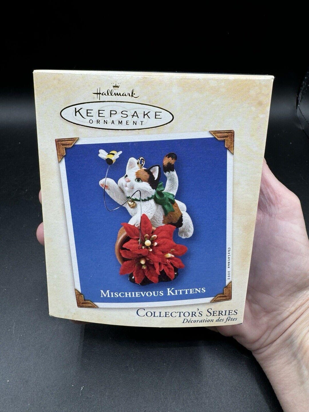 2002 Hallmark Mischievous Kittens Ornament 4th in Series Calico Cat New ...