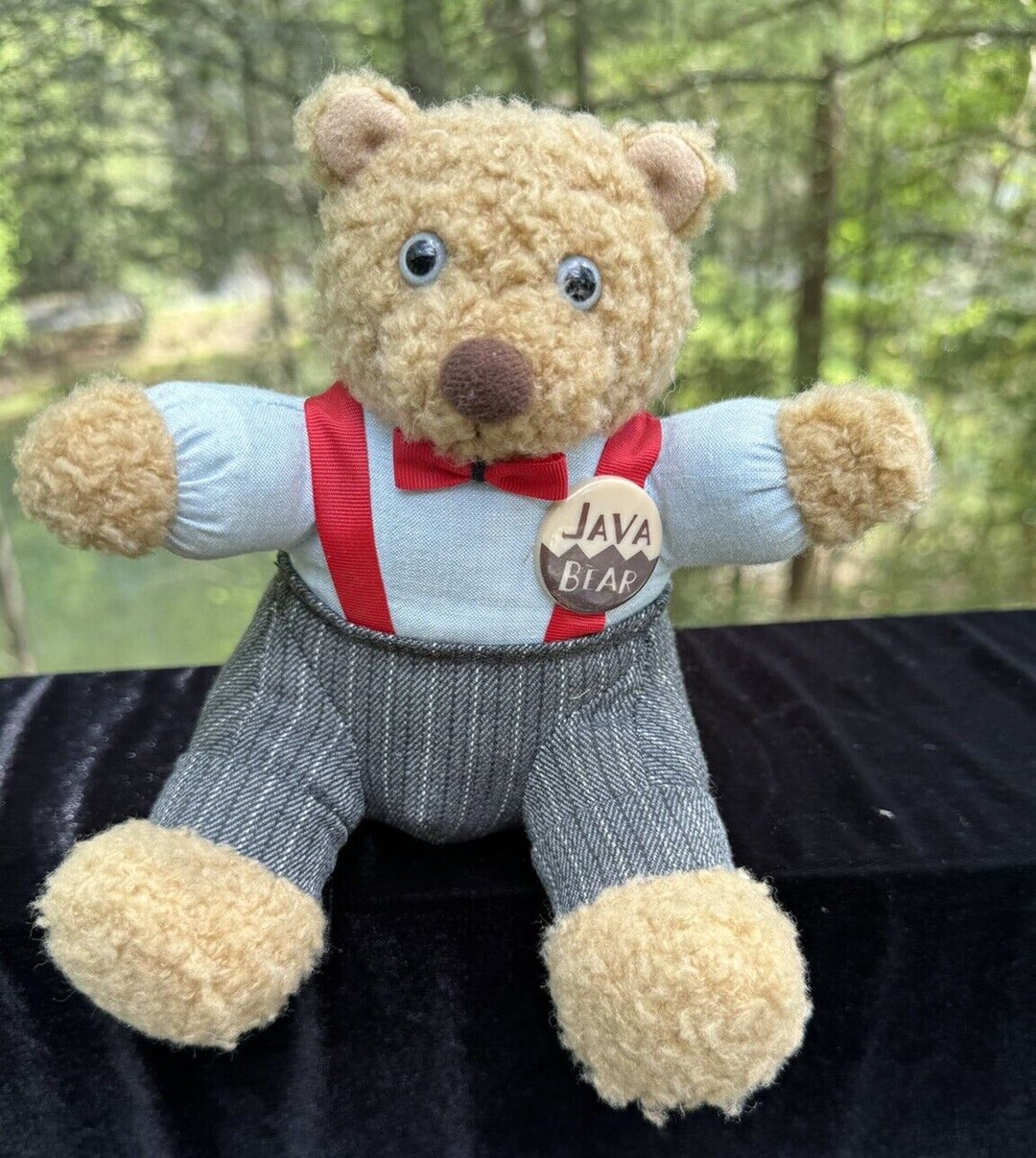 Rare Vintage International Silver Company Java Bear Plush 1996 -BA - Etsy