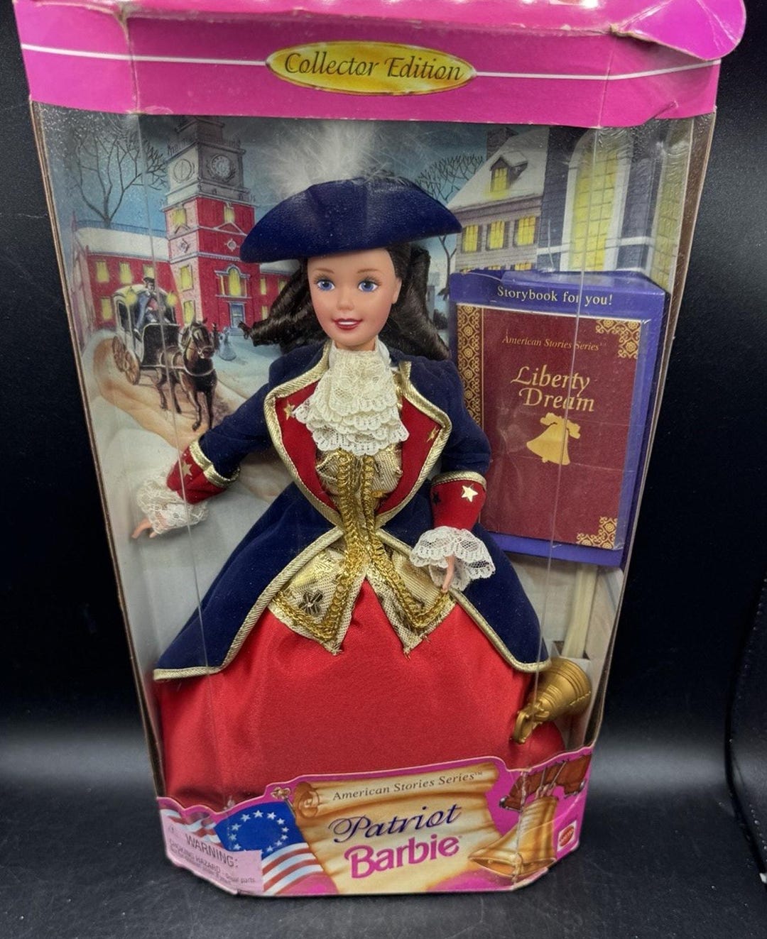 New 1996 Vtg Retired COLLECTOR'S EDITION Patriot BARBIE Pioneer ...