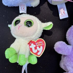 TY Beanie Babies Lot 5 EASTER Bunnies Lamb Basket Beanies & More - Etsy