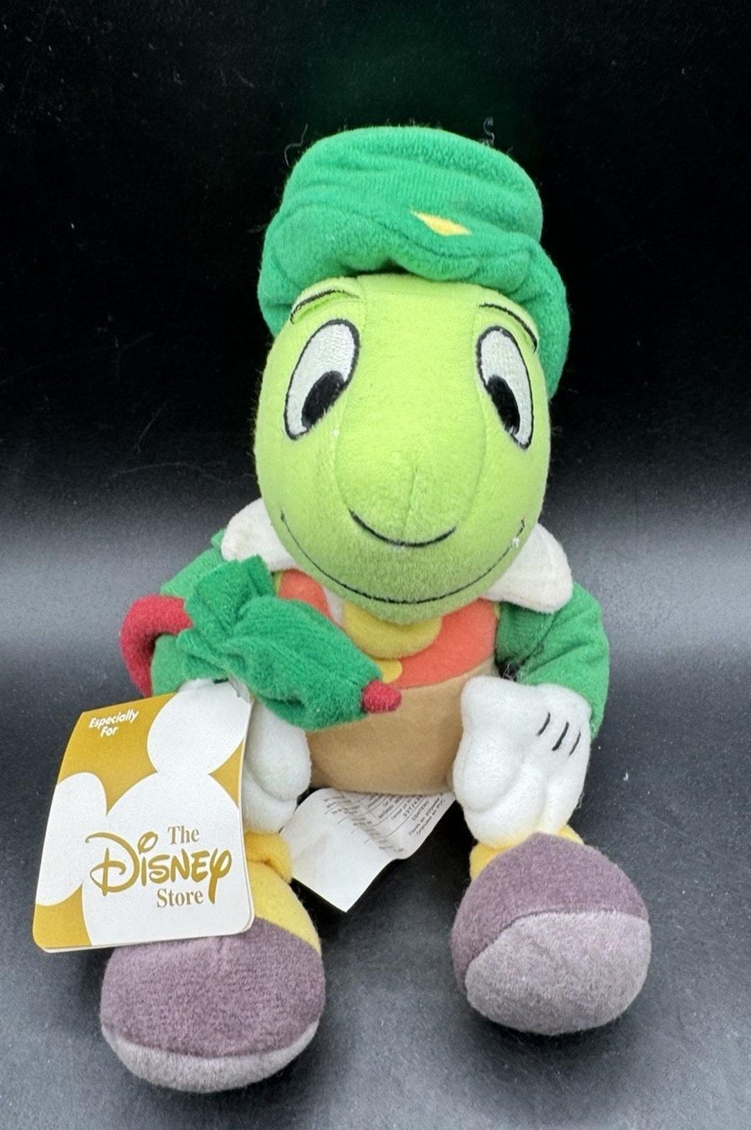 Disney's Jiminy Cricket Bean Bag 8" Pinocchio Character St. Patty's Day ...