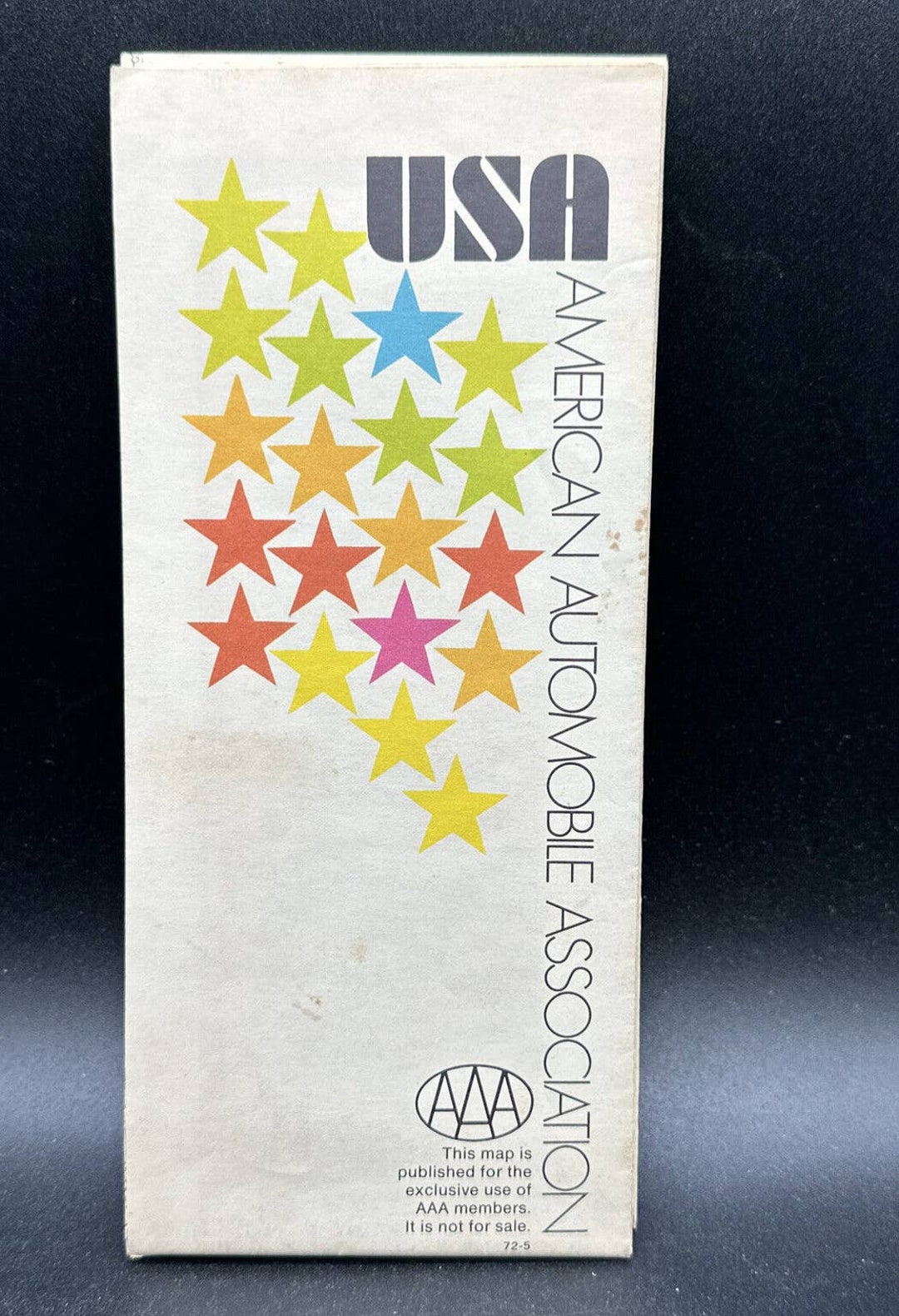 1972 AAA American Automobile Association Road Map of USA United States ...