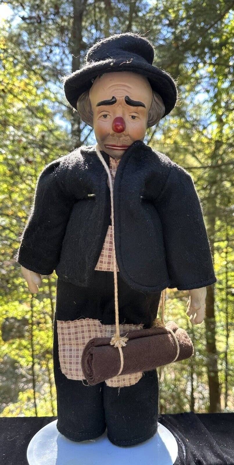 Vintage 1950's Willie the Clown Hobo Doll 19” Tall Plastic Face & Hands ...