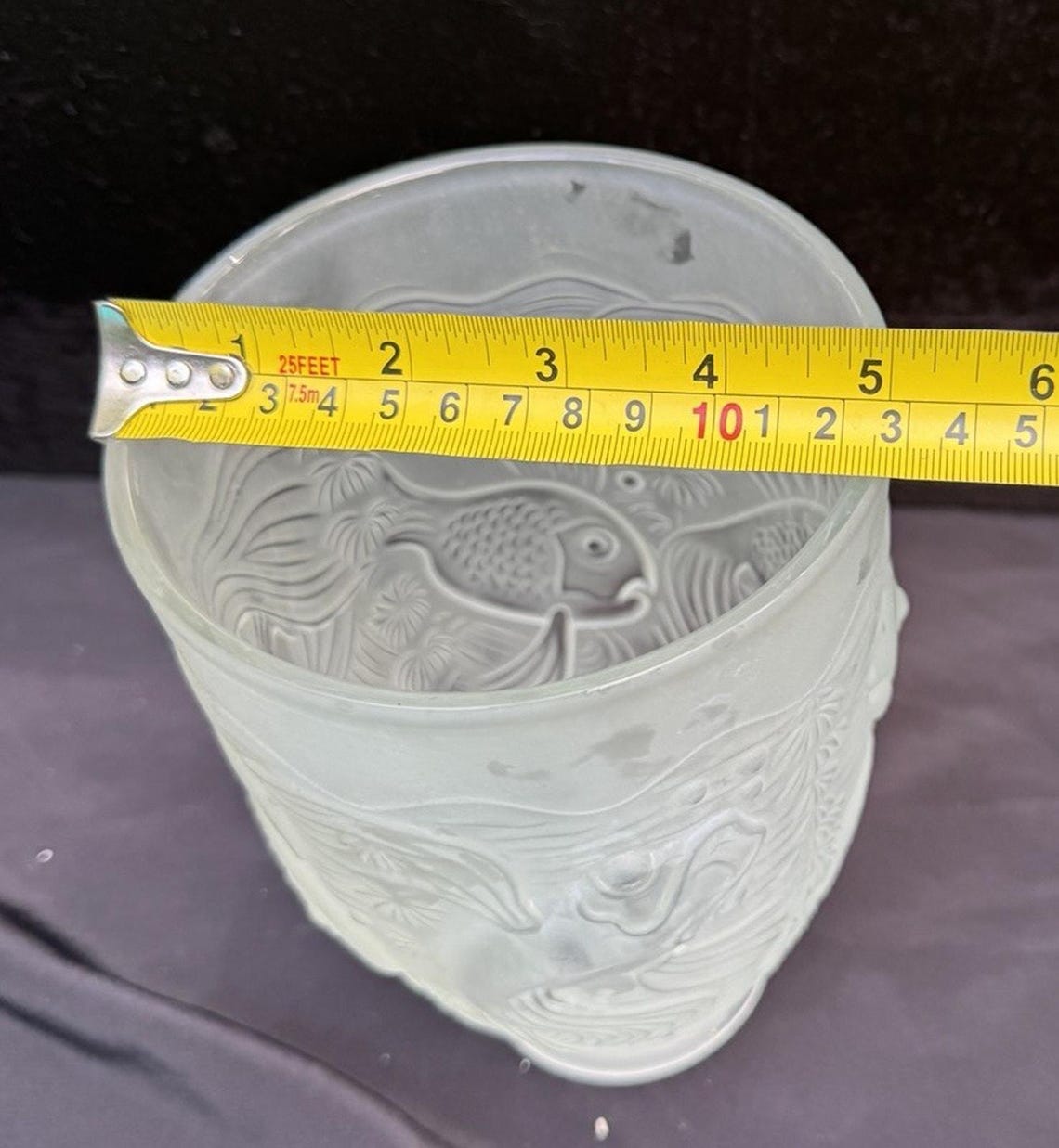 Barolac Art Deco Koi Goldfish Glass Vase Wavy Rim Josef Inwald Czech - Etsy