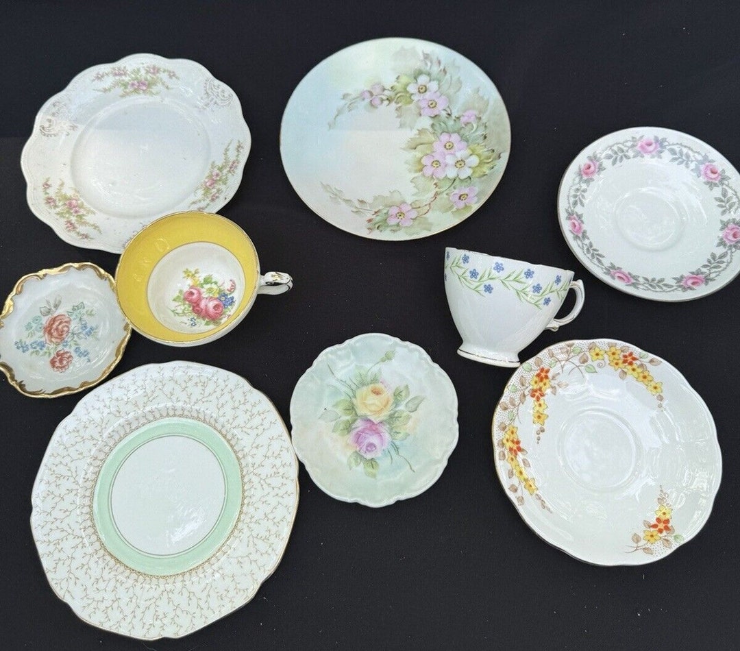 Beautiful Vintage Tea Cup and Saucer Lot of 9 Floral and More B&B Tea ...