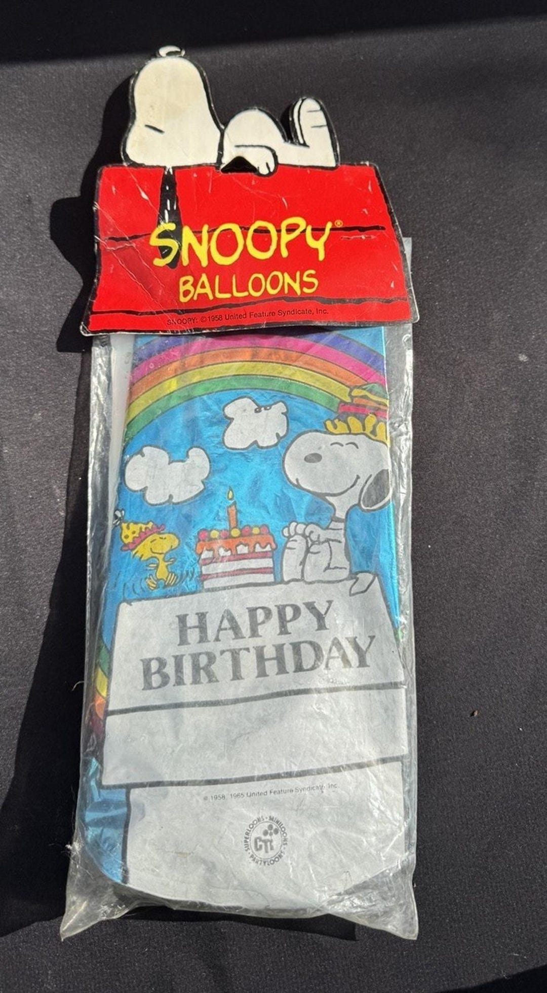 New Vintage Peanuts Snoopy MYLAR BALLOONS New in Package TO14 - Etsy