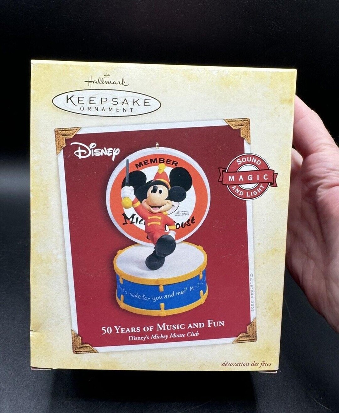 Hallmark Ornament Disney 50 Years of Music & Fun Mickey Mouse Brand NEW ...