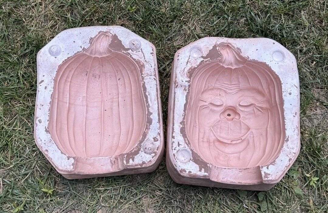 Rare Scioto 1988 Ceramic Slip Mold Large Happy Pumpkin Halloween Fall Huge! - Etsy