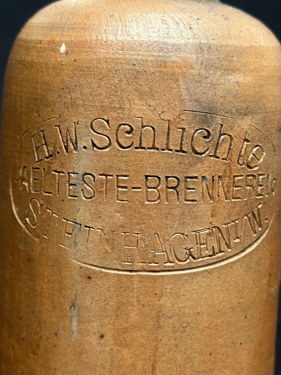Unique Bottle H.w.schlichte-steinhagen Antique Oldest Distillery in ...