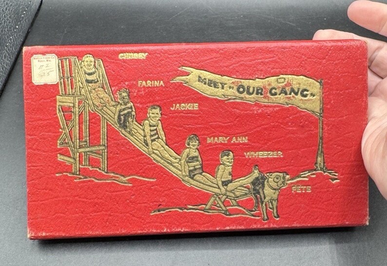 1920s OUR GANG School Pencil Box Chubby Jackie Mary Ann Wheezer Pete ...