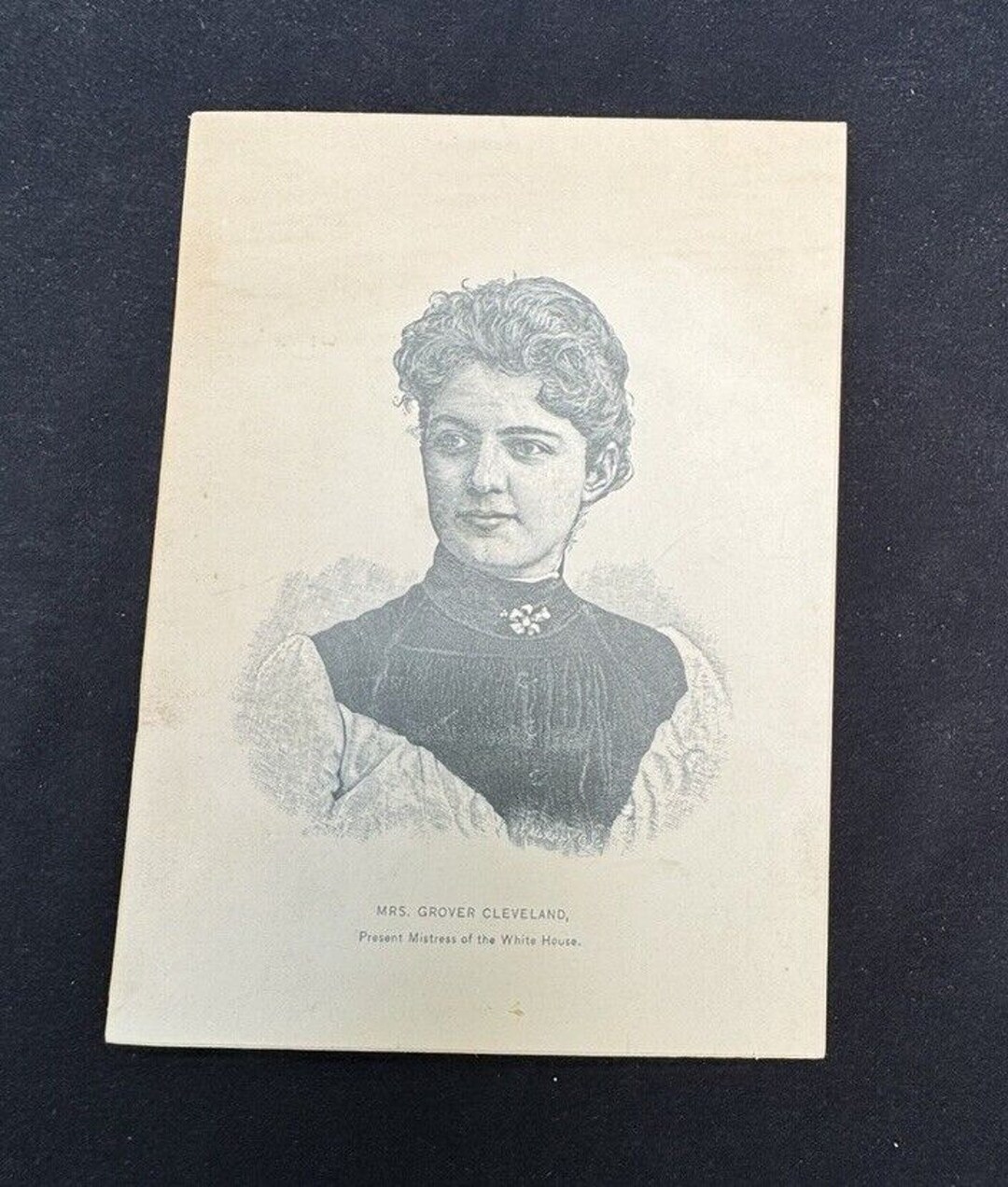 MRS. GROVER CLEVELAND Present Mistress of the White House 1886 ...