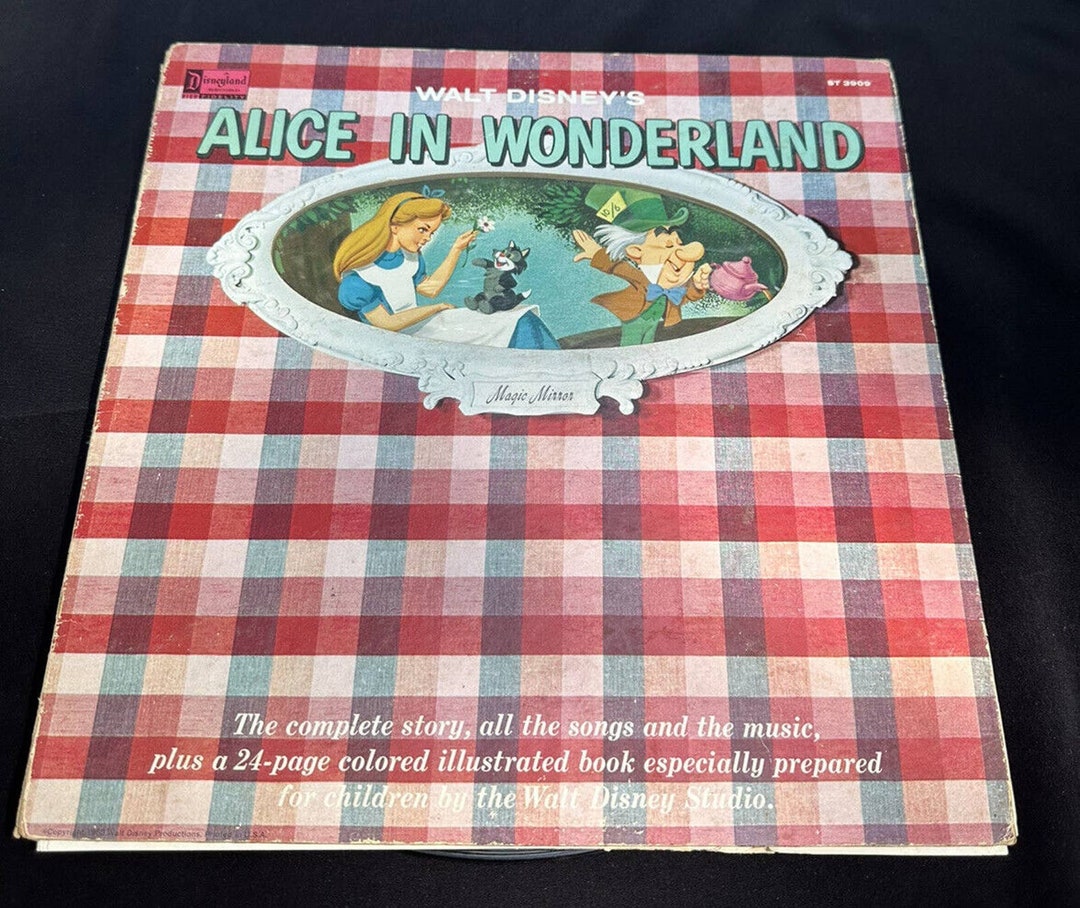 1960 ALICE IN WONDERLAND Story Songs & Book Walt Disney Lp Vinyl - Etsy