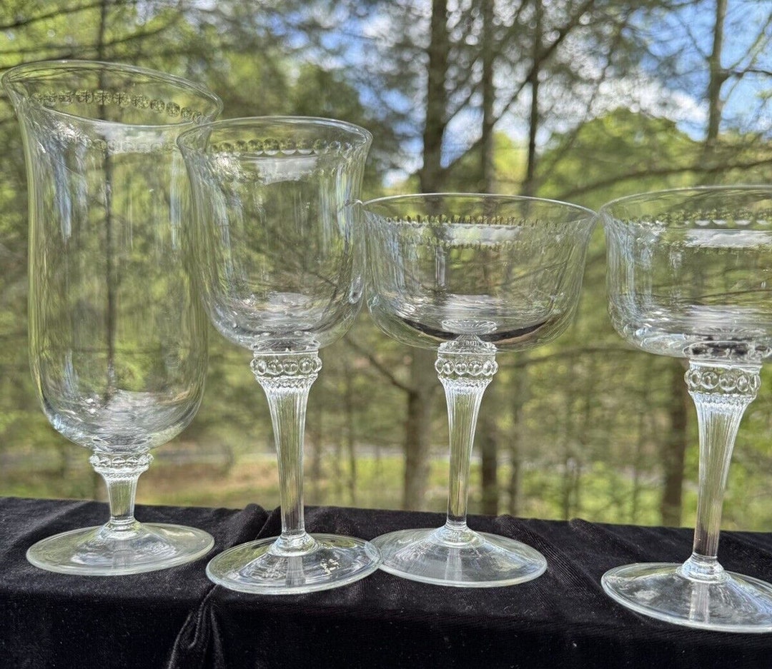 6 Vintage REIZART GORHAM CRYSTAL Glasses Renoir Excellent! -S1 - Etsy