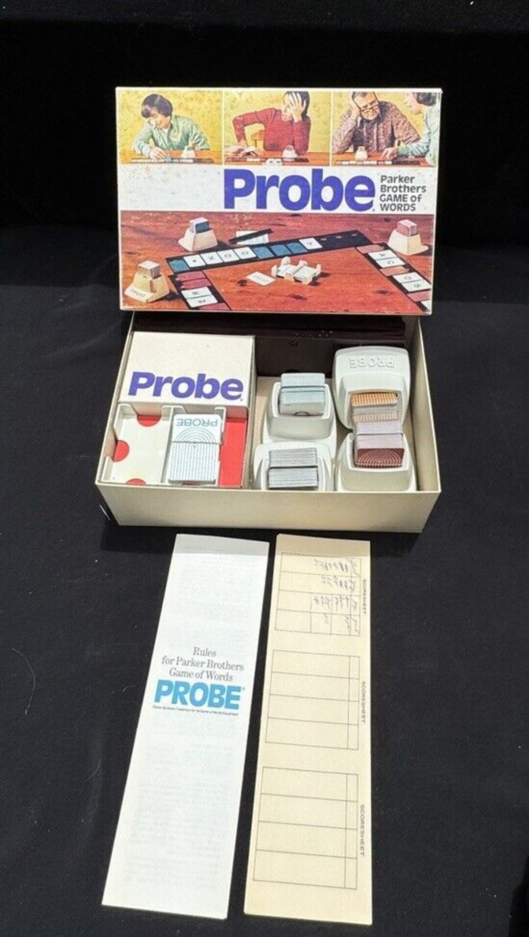 Vintage Probe Game of Words 1974 Board Game Parker Brothers 100% ...