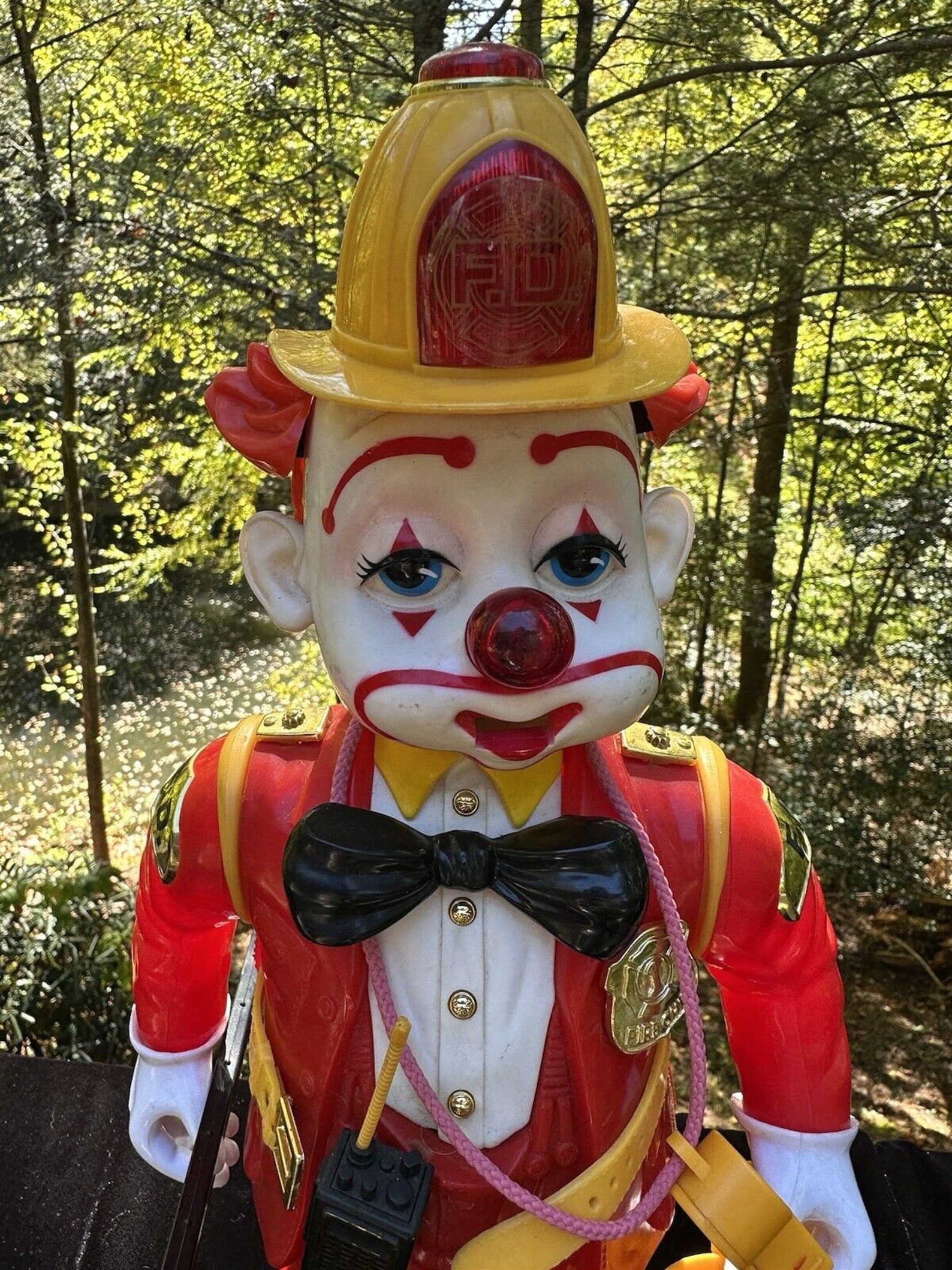 VTG 1989 Bump'n Benny Fireman Clown by New Bright Industrial Co. No ...