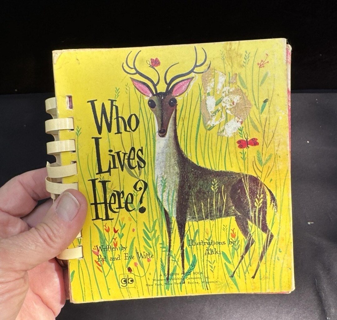 1961 Who Lives Here? Book Golden Capitol Answer Pop-up Book Rare - Etsy