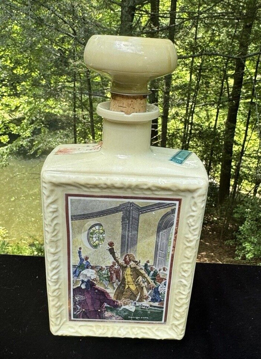 Patrick Henry Empty Whisky Bottle J.W. Dant's Americana Collection 1960 ...