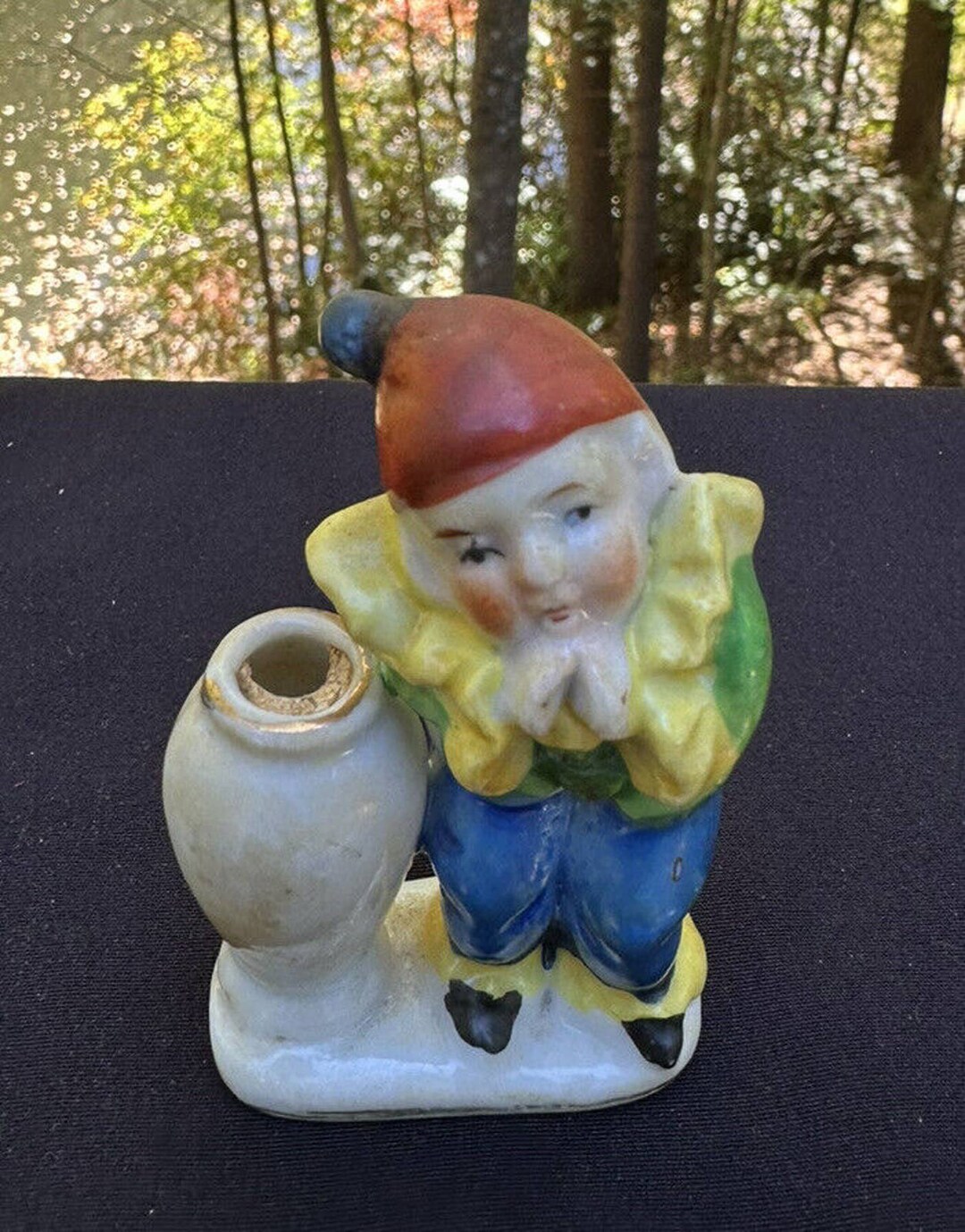 Pico Clown Court Jester Bud Vase Toothpick Holder Occupied Japan 2.5 ...