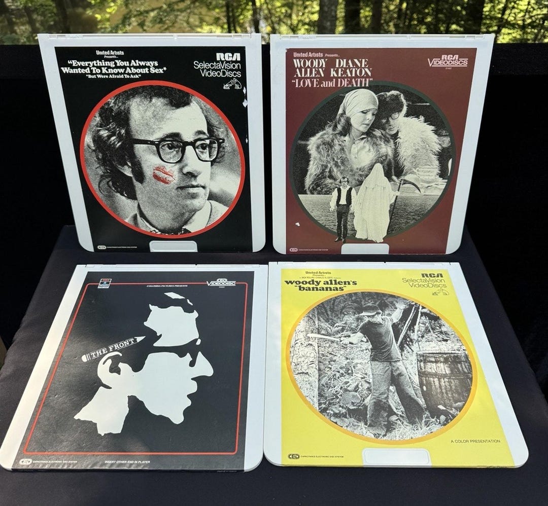 Rare Lot of 4 CED Video Disc Movies Woody Allen Collection the Front ...