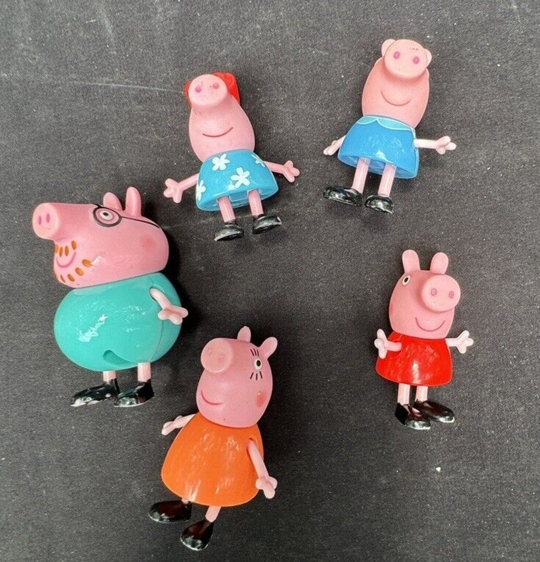 Peppa Pig Adjustable Action Figures Lot of 5 A75 - Etsy