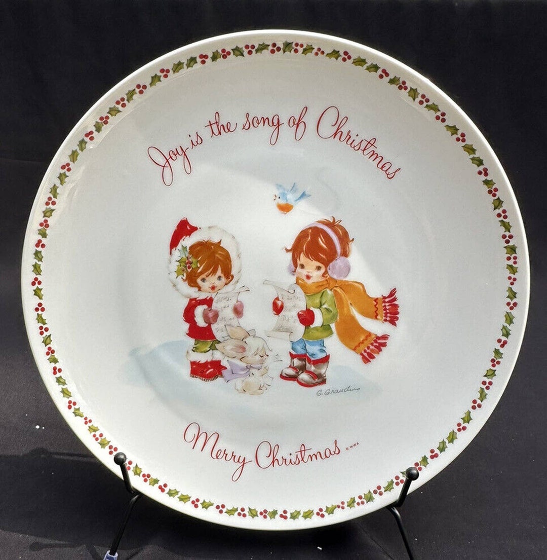 Vintage Gigi Commemorative Plate 1975 Joy is the Song of Christmas ...