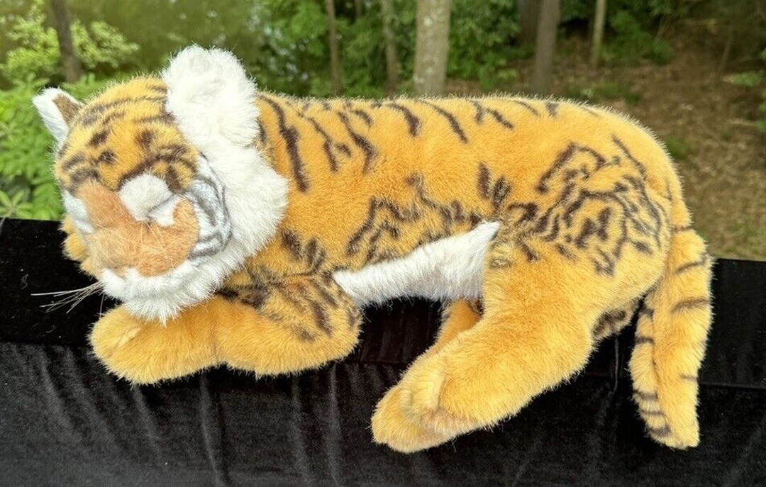 VTG 1988 Applause Avanti Sleeping Tiger Animal Plush 20” Designed in ...