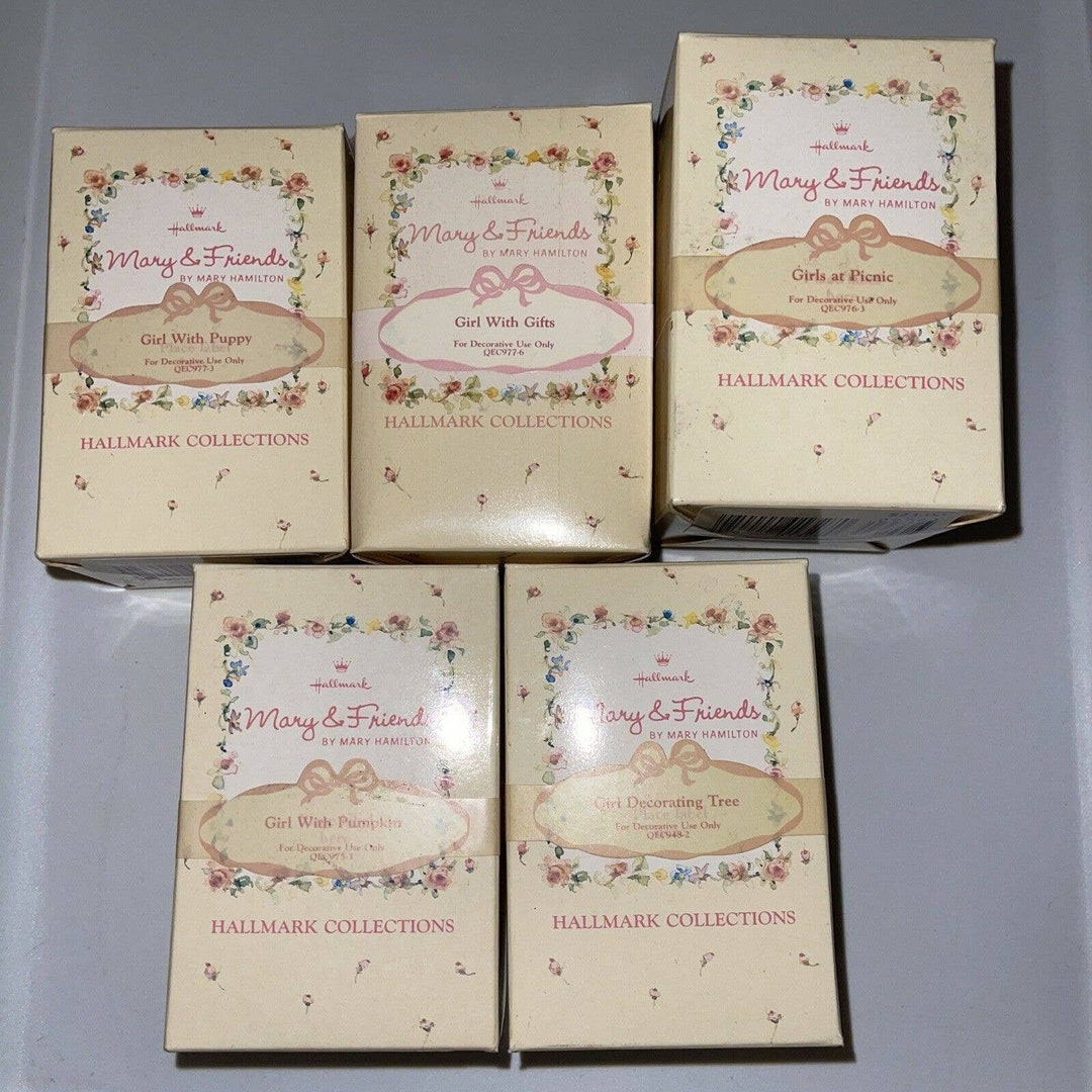 VTG Mary & Friends by Mary Hamilton 1989 Lot of 5 Hallmark Collectibles ...