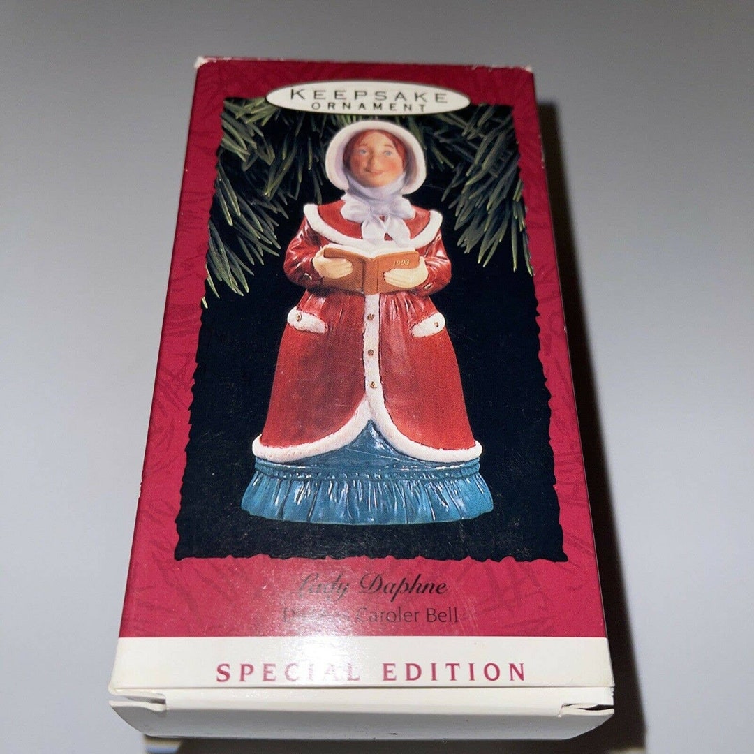 Brand NEW! 1993 Hallmark Christmas Ornament Lady Daphne Dickens Caroler ...