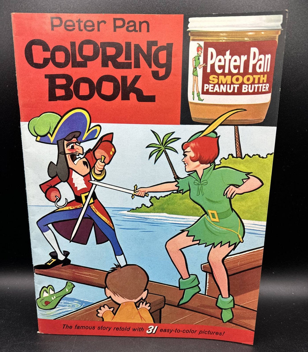 Mint Peter Pan Coloring Book 1963 Peter Pan Peanut Butter Derby Foods ...