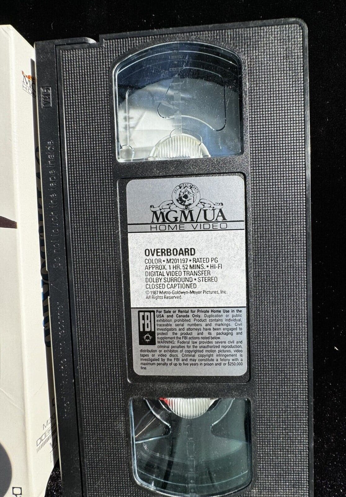 1988 Overboard CBS Fox Video VHS Rare Cover Art Excellent! - Etsy