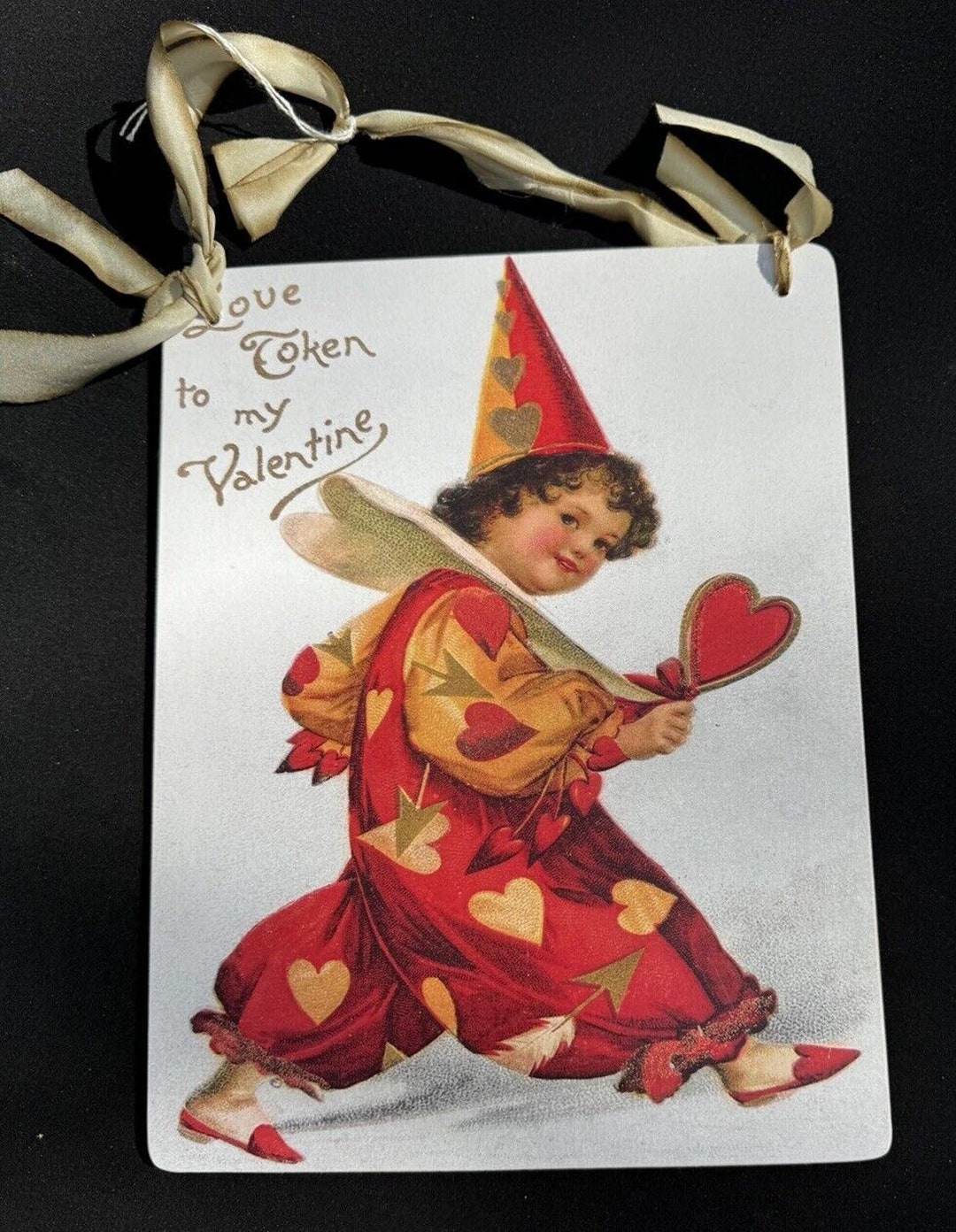 Hearts Are Trumps 1908 Child Clown Suit Playing Cards Repro Hanging 11 ...