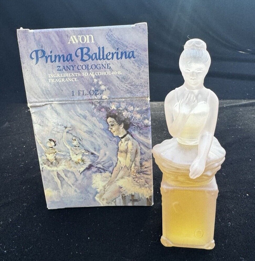 Rare 1970 Avon Prima Ballerina Bottle Retro Box Zany Cologne Perfume ...