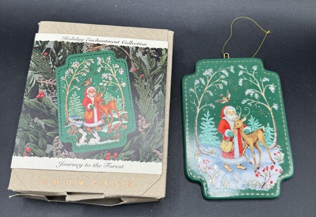 Rare Hallmark Keepsake Ornament Journey to the Forest 1993 St. Nick Deer S1W - Etsy