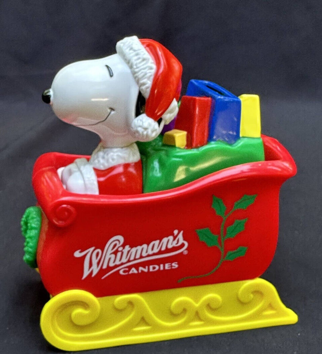 Peanuts Snoopy & Woodstock Bank Whitman's Candies Season's Greetings ...